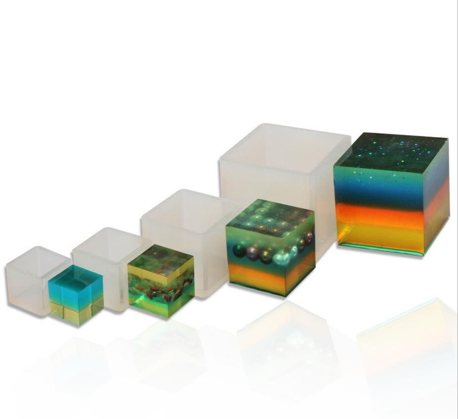 1pcs Square Clear Cube Mold Cabochon - Silicon Mold for Jewelry Making ...