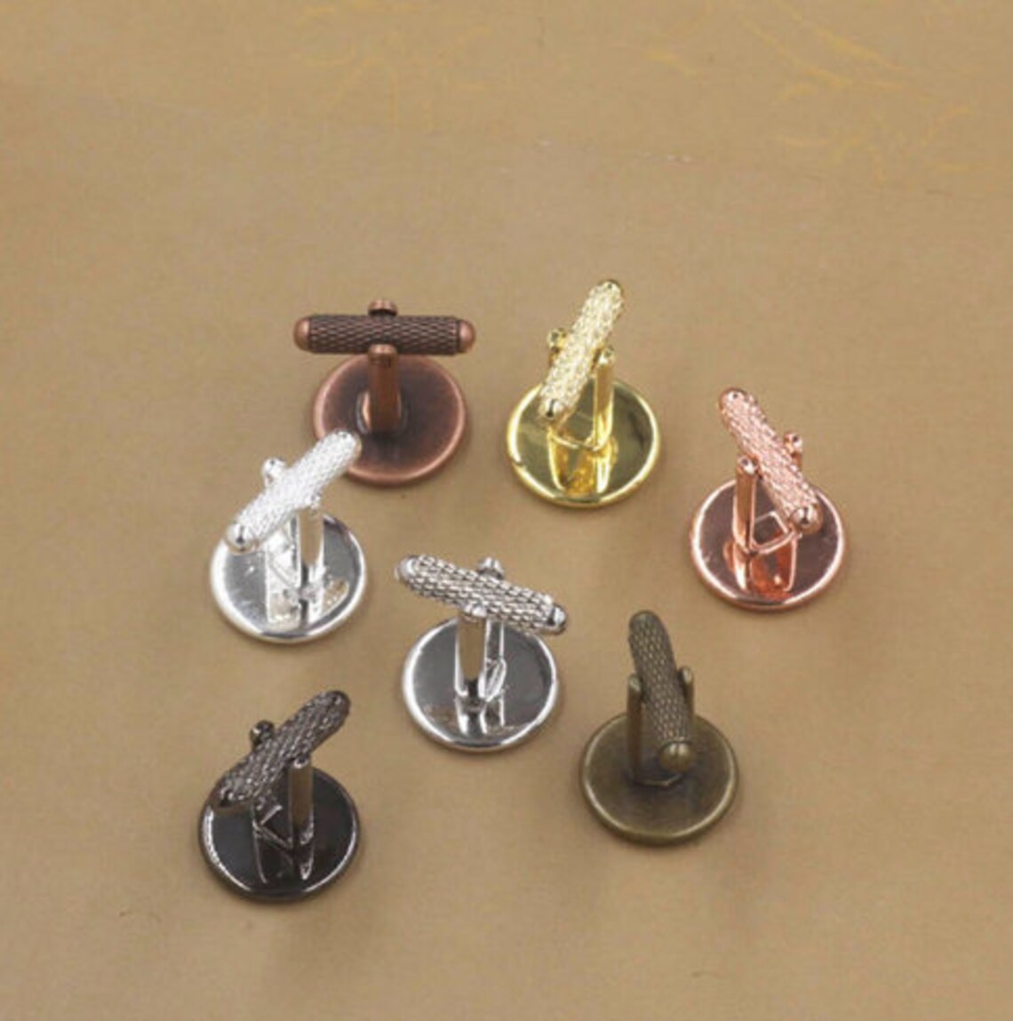 Bezel Cufflink Blanks-cuff Link Sleeve Button Findings-cufflink Bezel ...