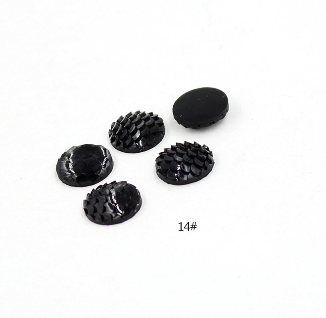 6/8/10/12/14/16/18/20mm Round Fish Scales Smooth AB Plated Diamonds ...