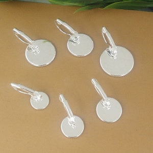 50pcs 10mm/12mm/14mm/16mm/18mm/20mm Round Bezel Earring Blanks,bezel ...