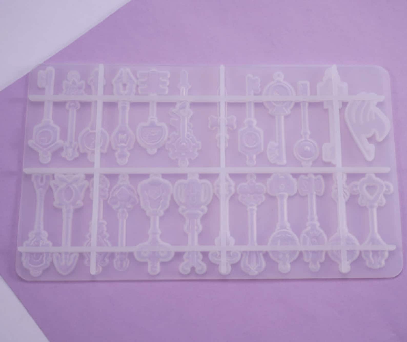 New Key Pendant Silicon Mold - Cabochon Mold - Resin Silicon Mold With ...