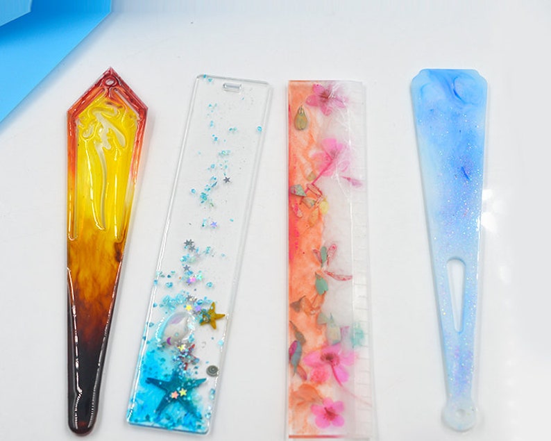 Bookmarks Silicone Mold Handmade resin ruler silicon mould | Etsy