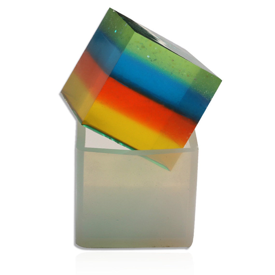 1pcs Square Clear Cube Mold Cabochon - Silicon Mold for Jewelry Making ...