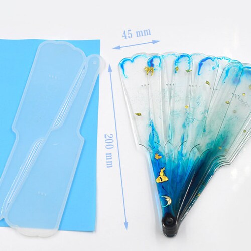 5 Style Fan Silicon Mold Fans Resin Silicon Mold Epoxy - Etsy