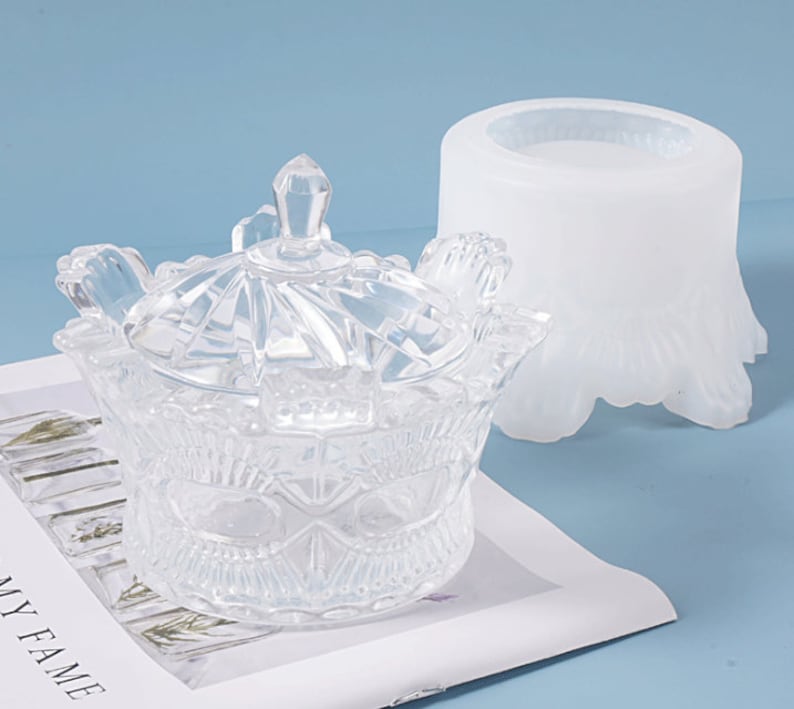 Big Size Crown Storage Box Resin Molds Jewelry Box Silicone - Etsy