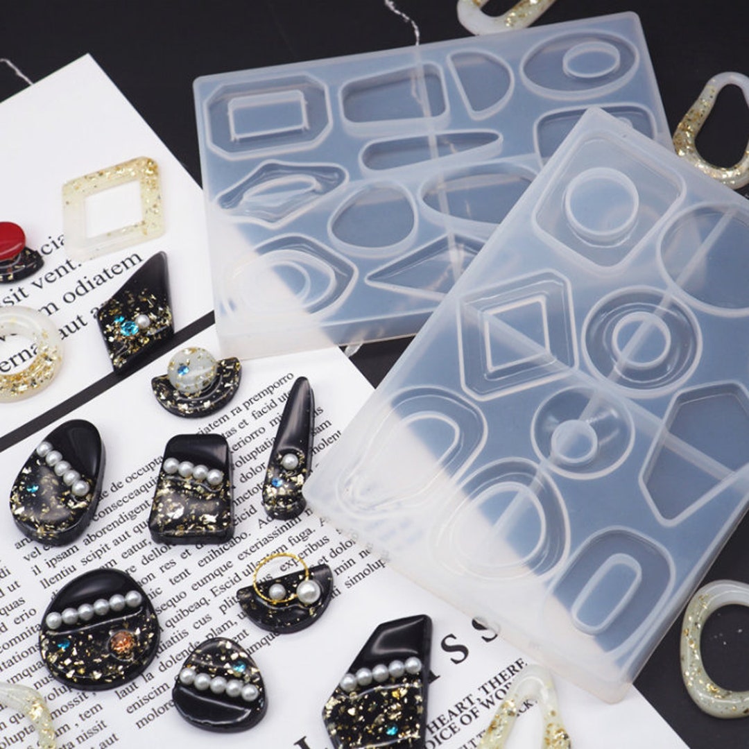 Earring Epoxy Resin Molds, Bohemian Retro Drop Dangle Mirrored Style ...