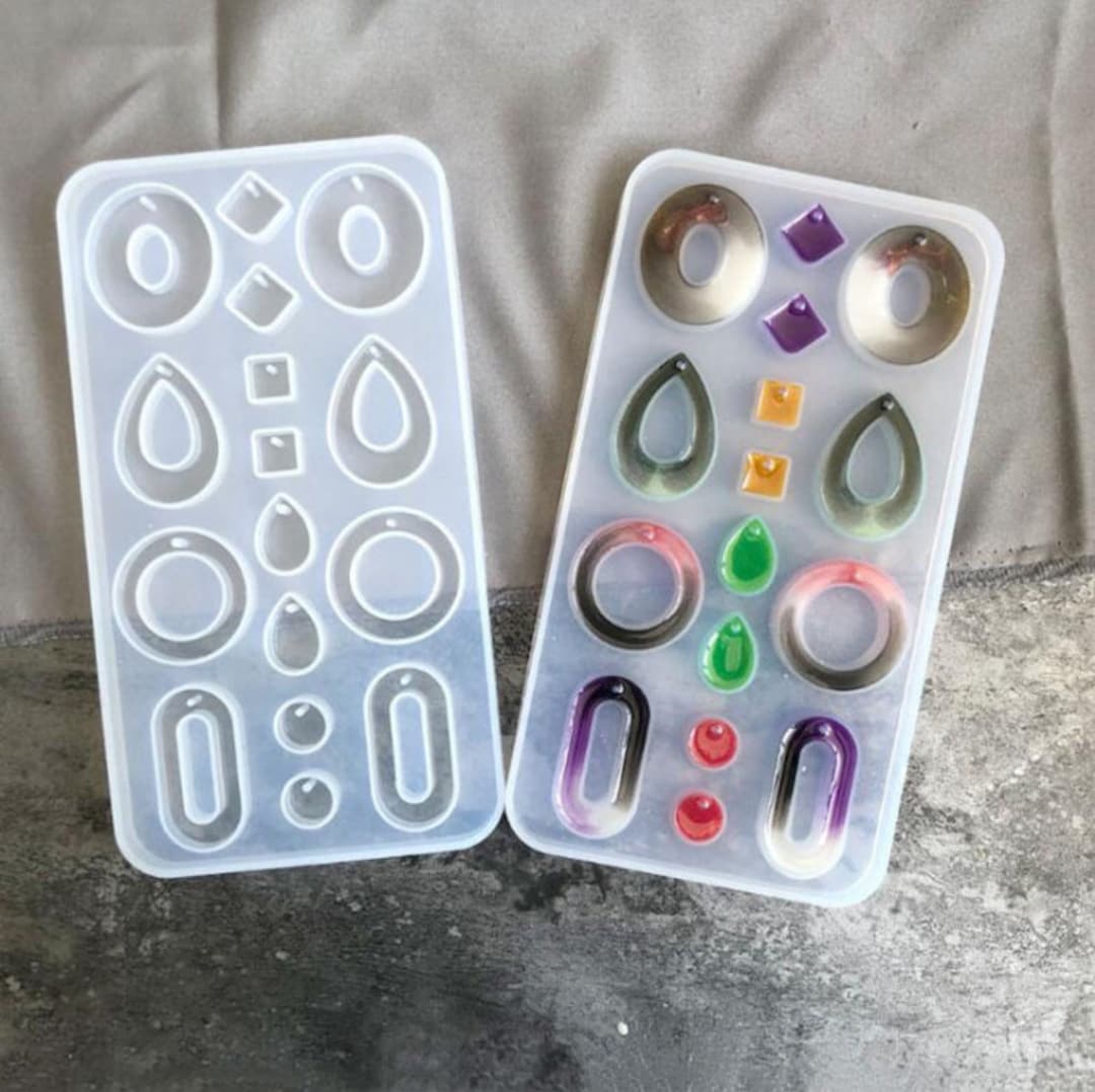 Earring Resin Mold,earring Mold,pendant Silicone Mold,resin Molds for ...