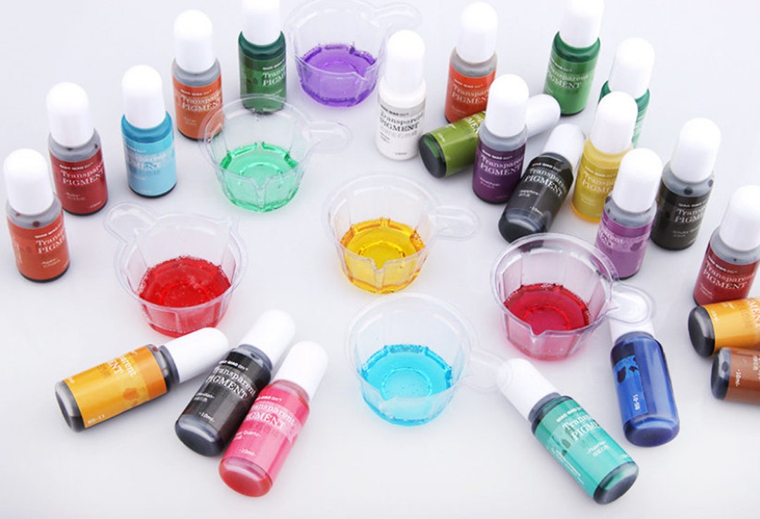 24-color Transparent Gem Color Essential Oil UV Epoxy Crystal Epoxy ...