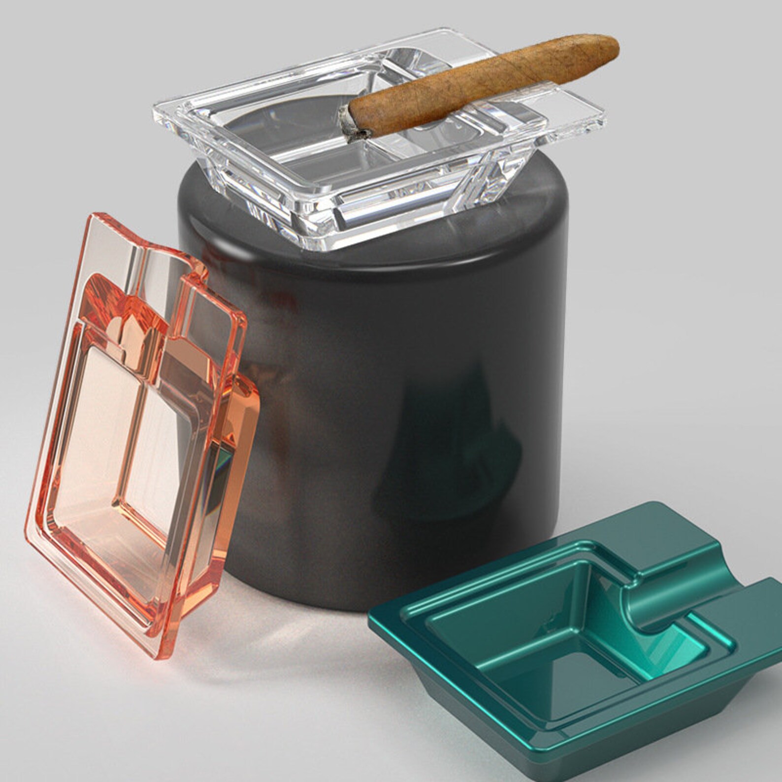 Silicone Mold Ashtray Resin Mold Square Mold for DIY Resin UV Crystal ...