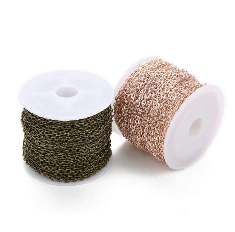 10 Yard Rolo Tiny Link Chains Fit Women Diy Links Chains | Etsy