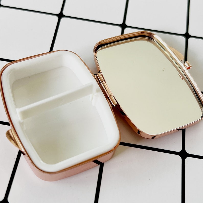 2 Days Rectangular Pill Box Frame Various Options-blank Compartment ...