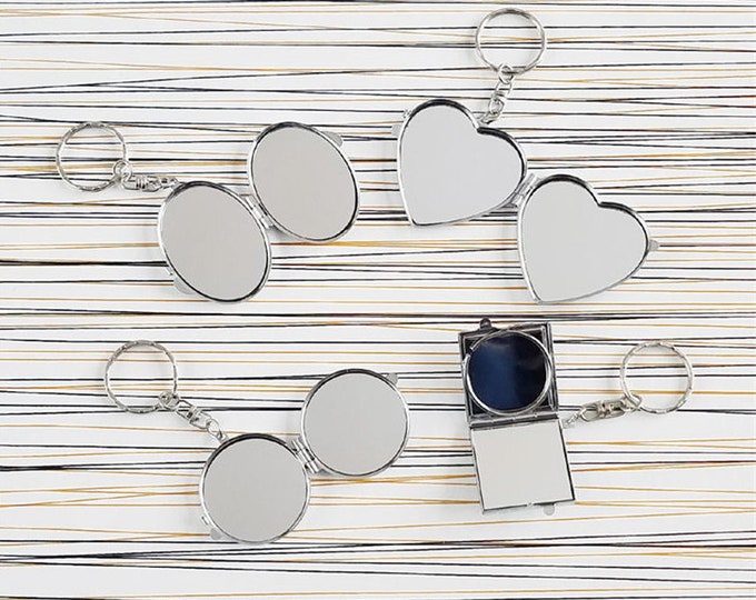 Mirror Reflective Keychain Charms - Etsy