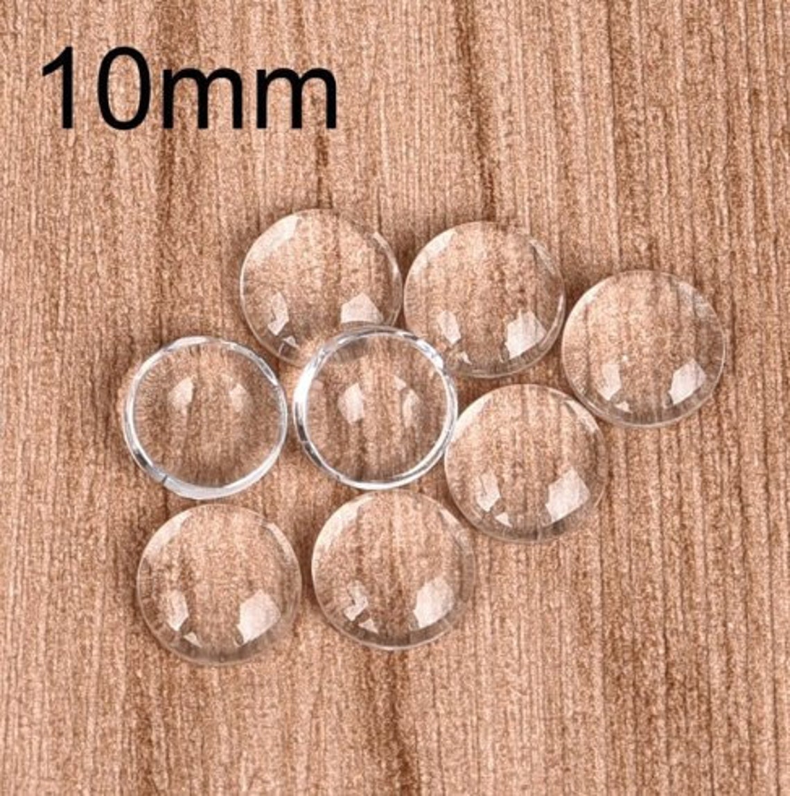 Clear Glass Cabochon 10mm Round Domed Glass Cabochon 10mm - Etsy
