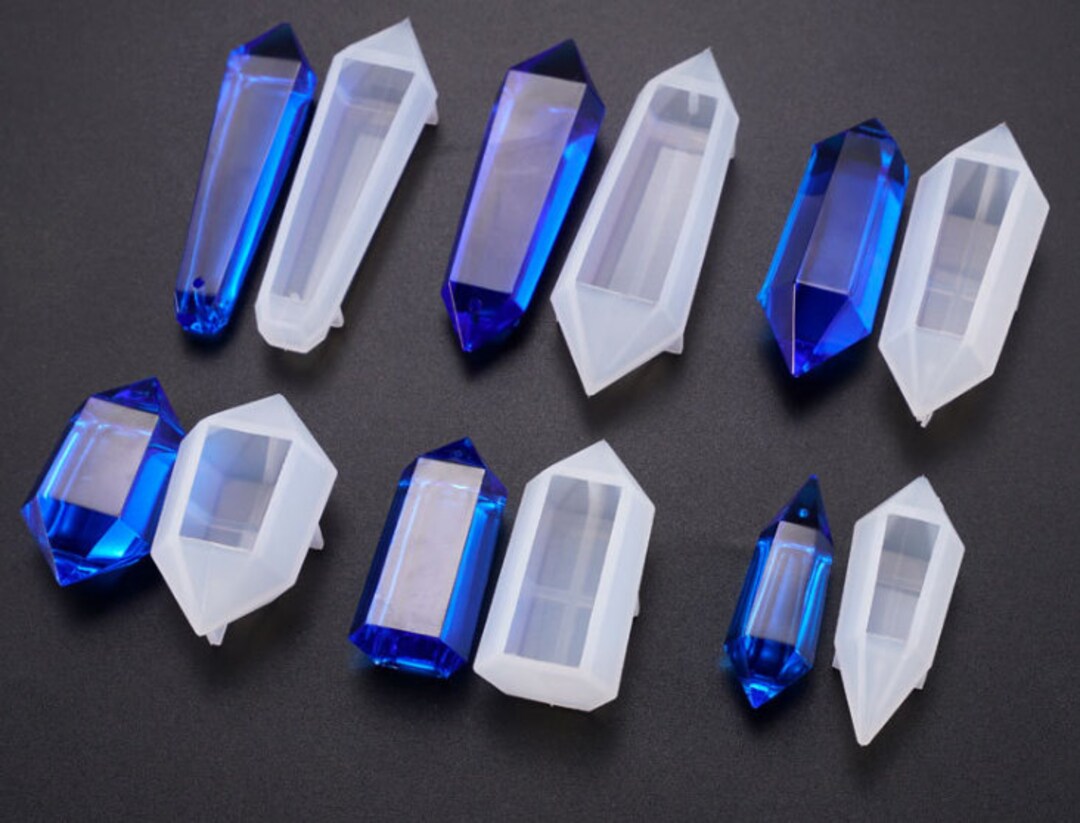 Silicon Mold - Triangle Cone Resin Silicone Mold - Epoxy Charms Pendant ...