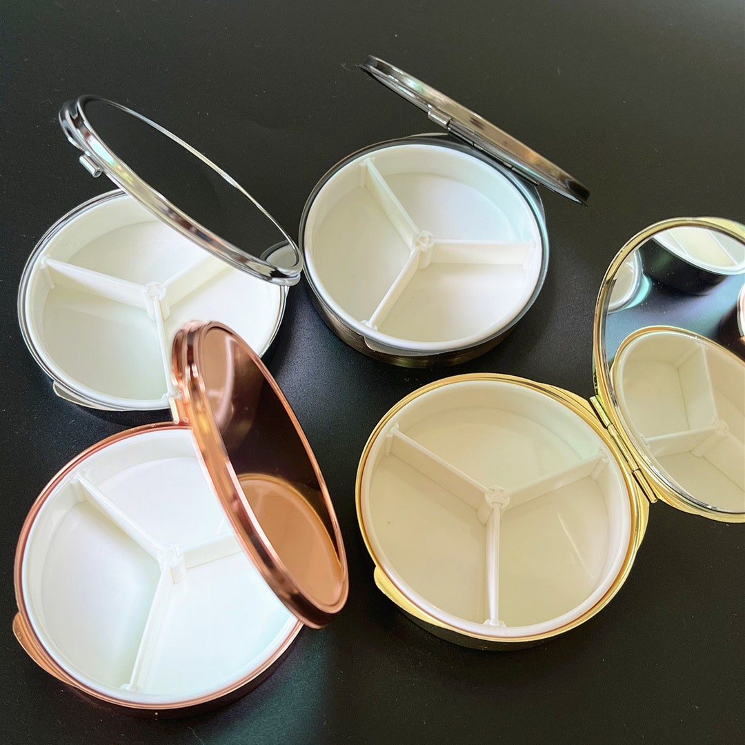 60mm 3days Blank Compartment Pill Box Container - Weekly Blank Pill ...