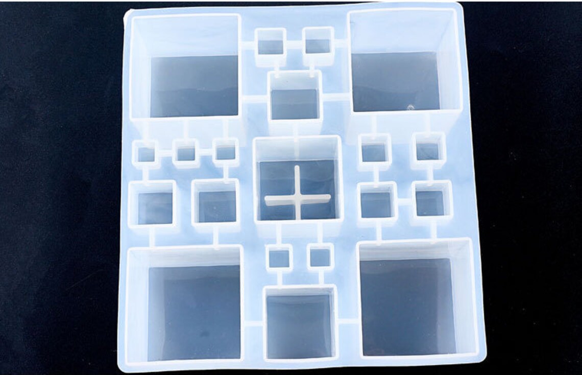 Square Clear Epoxy Resin Mold-silicon Mold for Jewelry - Etsy
