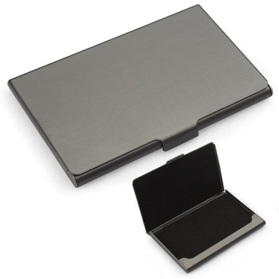 Stainless Steel Black DIY Name Card Box Blank Name Card Box - Etsy
