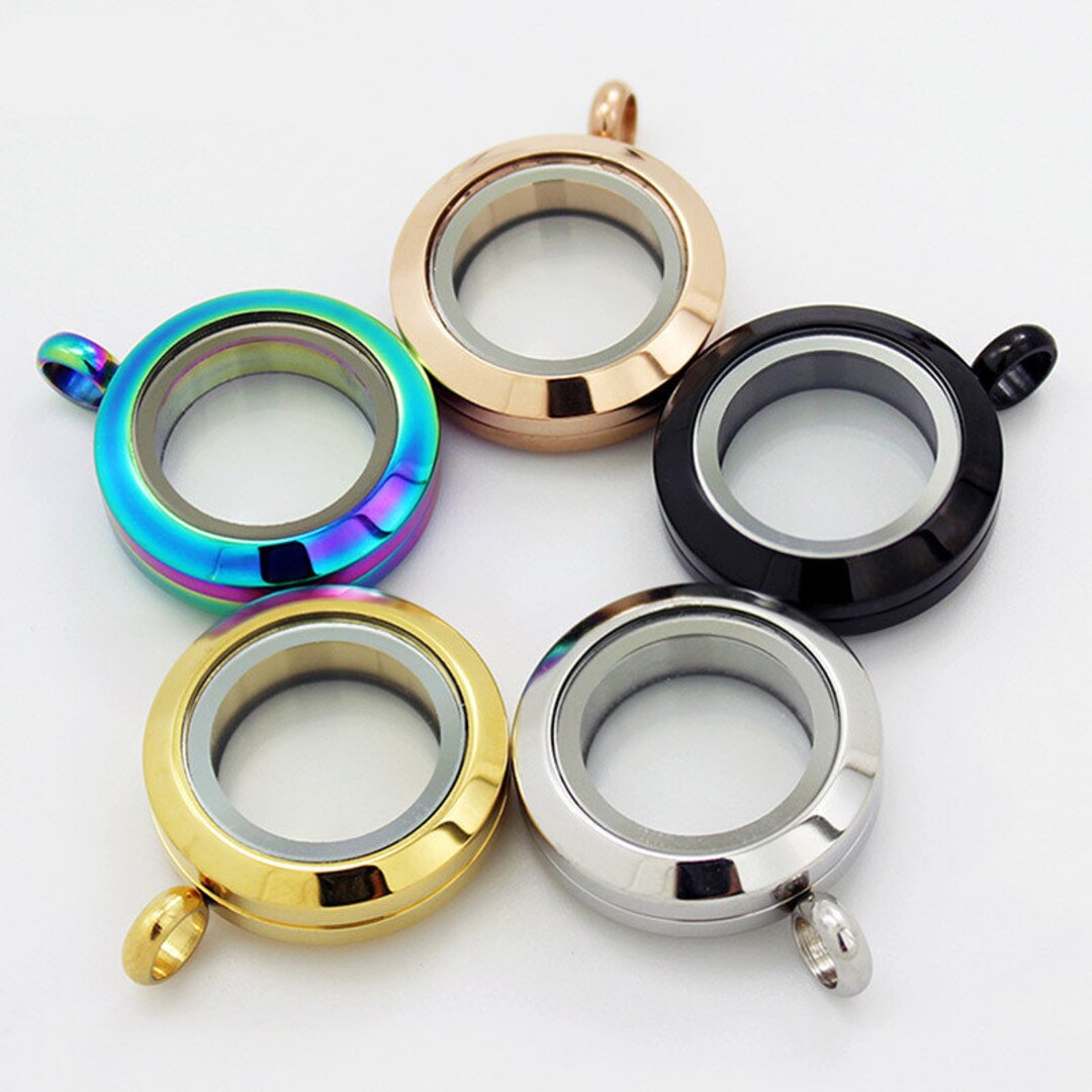 Floating Charms Locket for Jewelry Making Glass Living Memory Locket ...