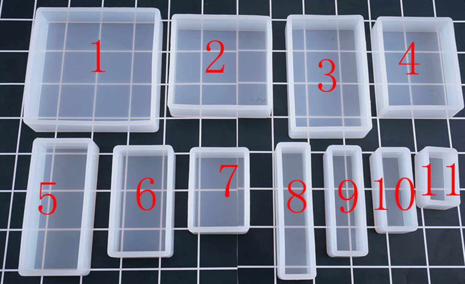 Large Size Rectangular/square Shape Silicon Mold- DIY Silicone Mold ...