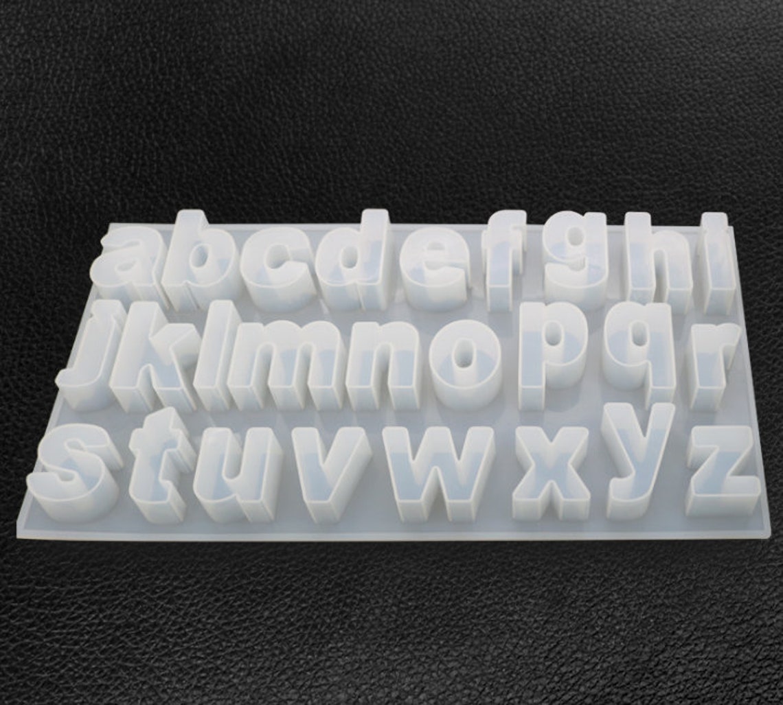 Letter Silicone Mold Pendant Silicone Molds Hanging Hole - Etsy