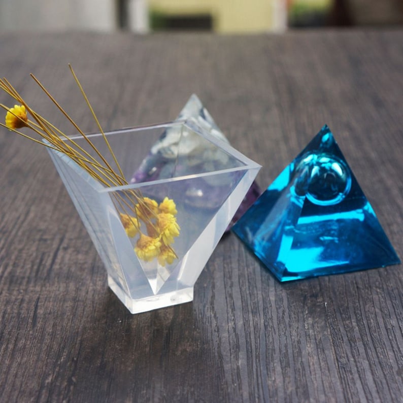 Resin Mold Silicon - Large Size Pyramid Shape Silicon Mold- DIY ...