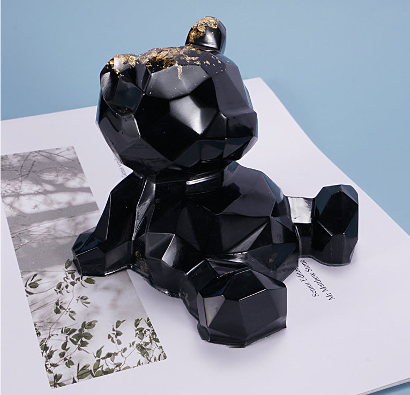 DIY Bear Resin Mold Three-dimensional Geometric Bear Crystal | Etsy