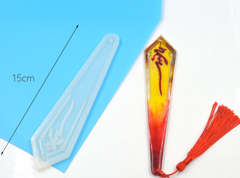 Bookmarks Silicone Mold Handmade resin ruler silicon mould | Etsy