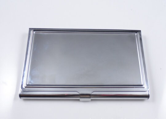 Business Card Case Metal Business Card Holder Metal Card - Etsy
