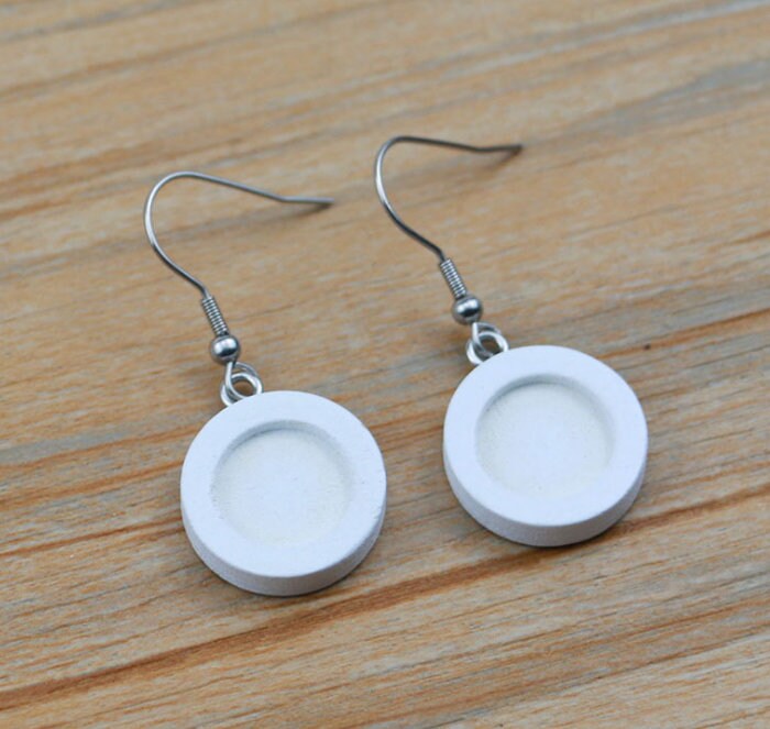 20pcs Wood Earring Blanks Earring Settings Earring Trays | Etsy