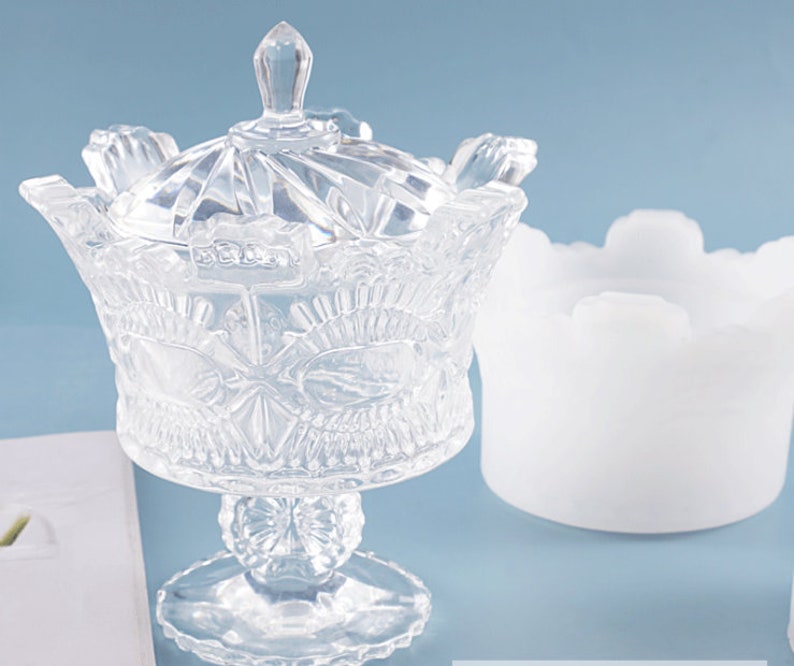 Big Size Crown Storage Box Resin Molds Jewelry Box Silicone - Etsy