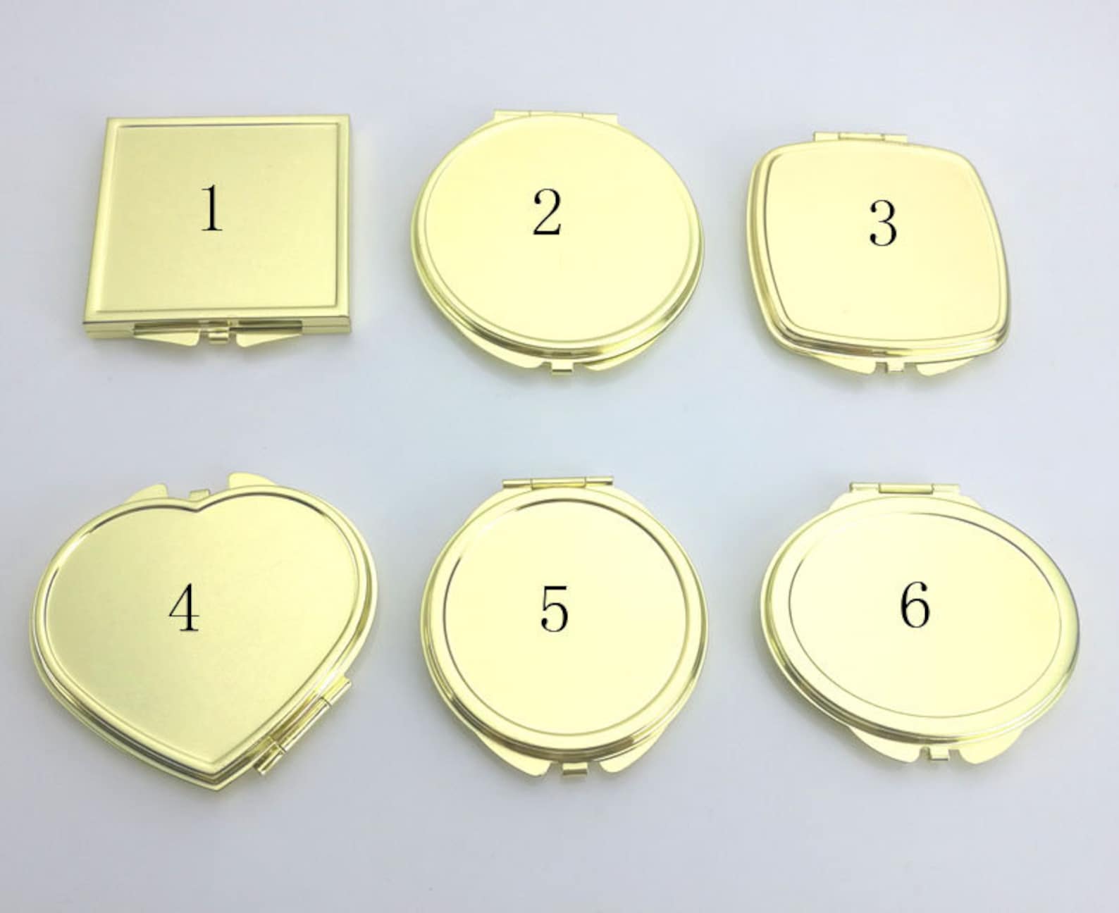 Pocket Mirror Blank Compact Mirrors Supply Gold Mirror Compact - Etsy