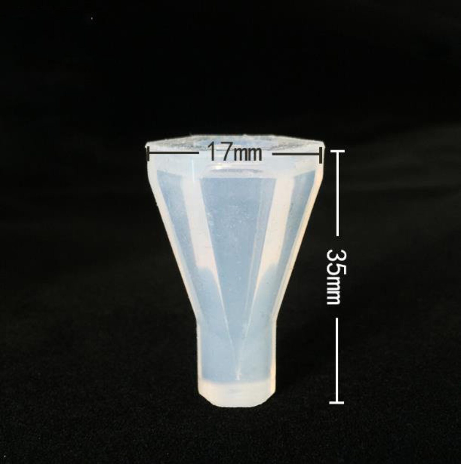 1pcs Silicon Mold - Triangle Cone Resin Silicone Mold - Epoxy Charms ...