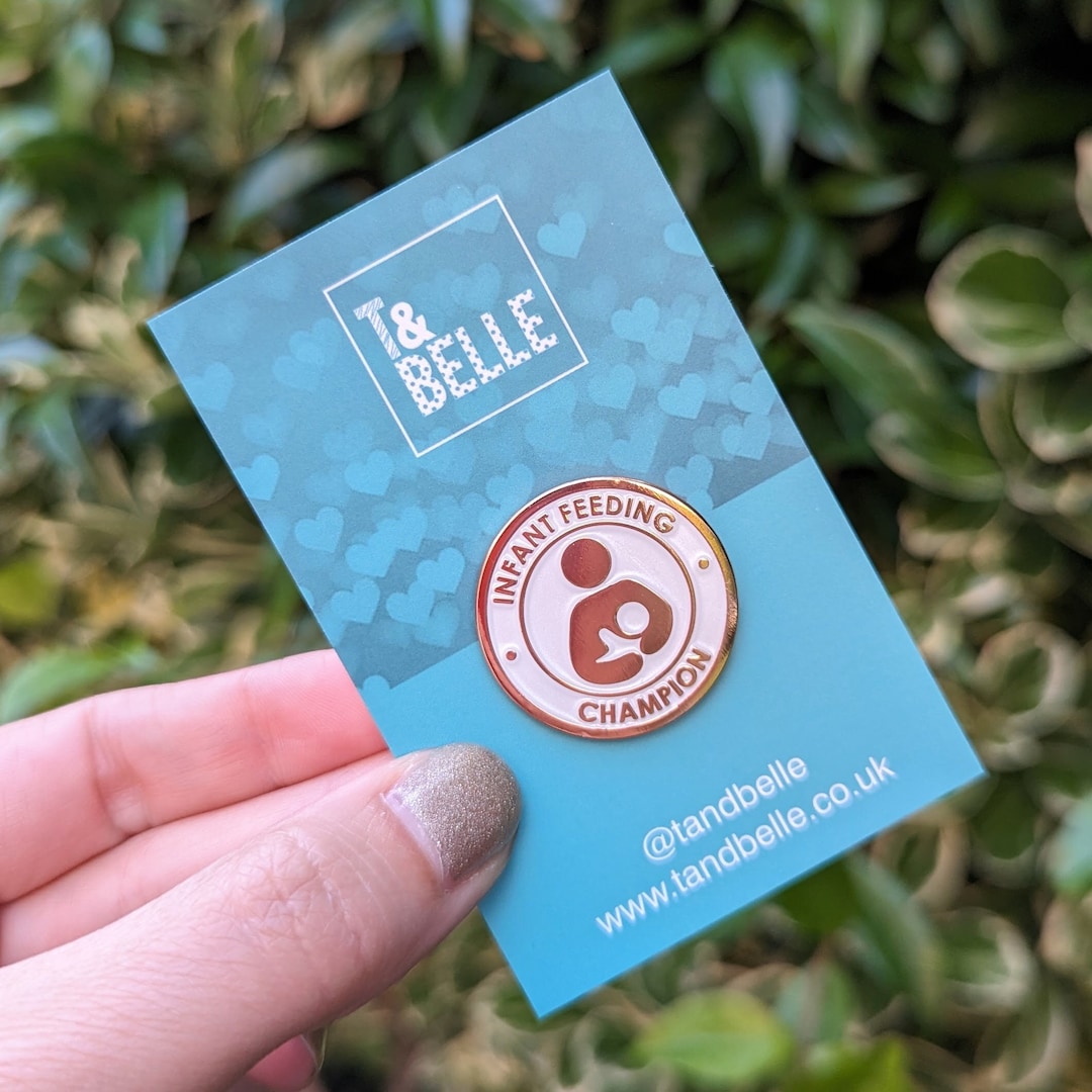 Infant Feeding Champion Enamel Pin Breastfeeding Supporter - Lactation ...