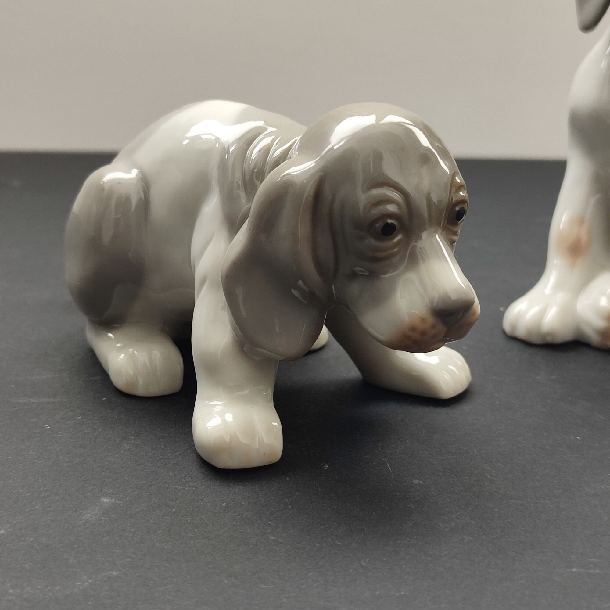 Lladro Style Porcelain Beagle Puppies Figurine Set - Etsy