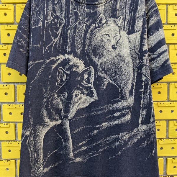 Vintage Wolf Shirt - Etsy