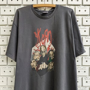 L * Vtg 90s KORN Longsleeve Anime T Shirt * Giant Tour Nu L * Vtg 90s KORN Longsleeve Anime T Shirt * Giant Tour Nu