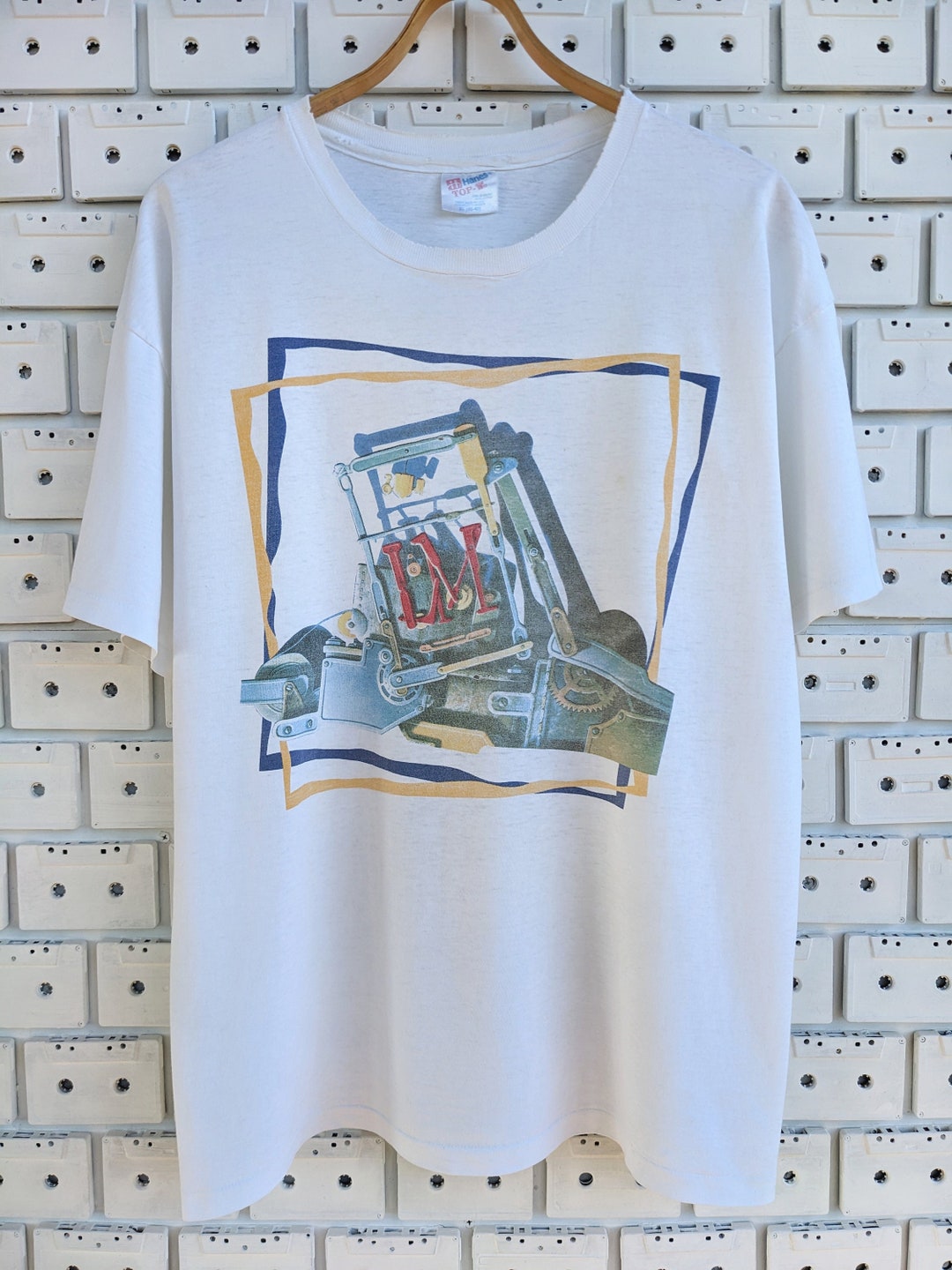 Vintage 90s LM Cigarettes T-shirt Liggett Myers Tobacco American Brand ...