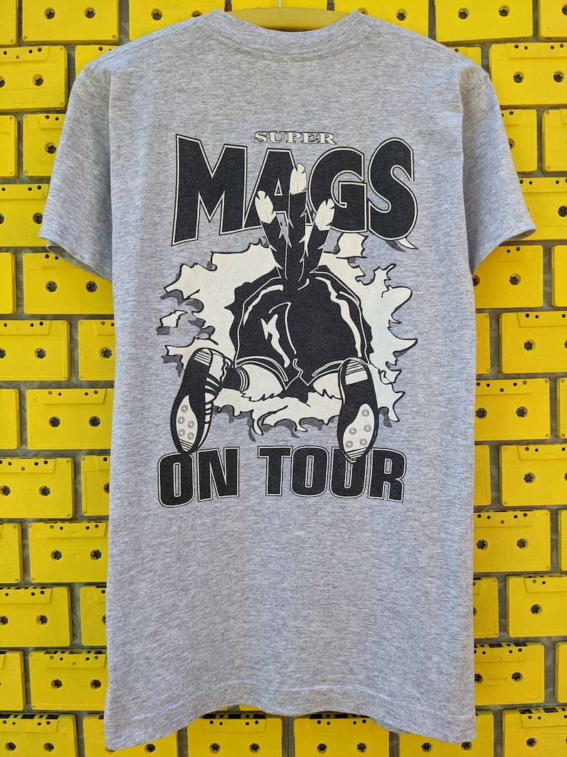 Vintage 90s FC Newcastle United T-shirt the Magpies Fan Monty Magpie ...