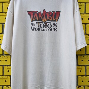 Vintage 1995 Toto Band T-shirt Tambu Album Promo Tourpop Jazz Fusion ...