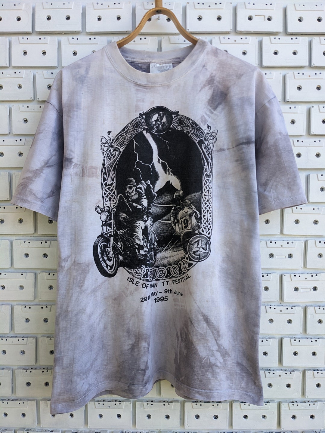 Vintage 1995 Isle of Man TT T-shirt Tourist Trophy Motorcycle Racing ...