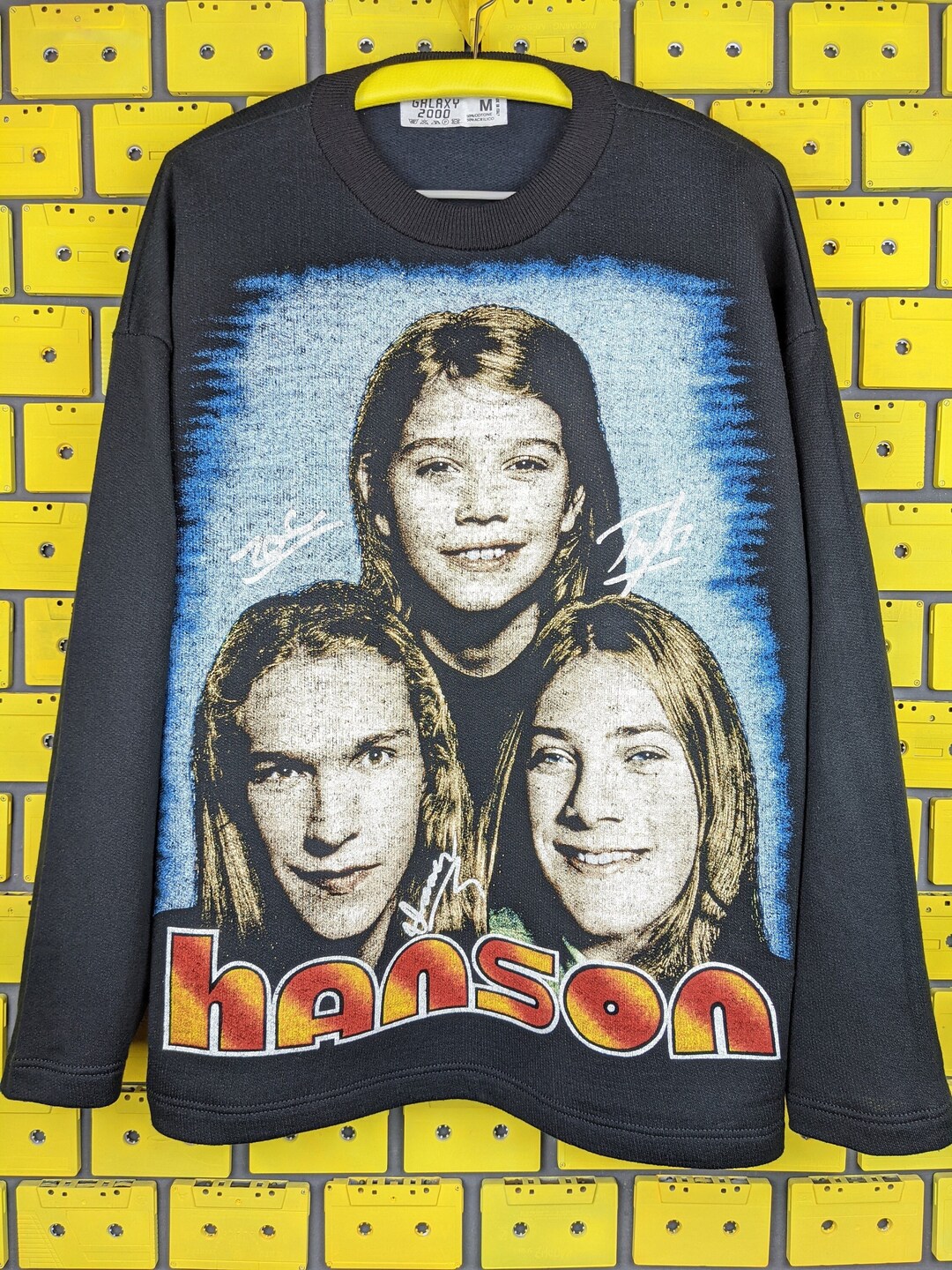 Vintage 90s 00s Hanson Band Sweatshirt Pop Rock European Bootleg Merch ...