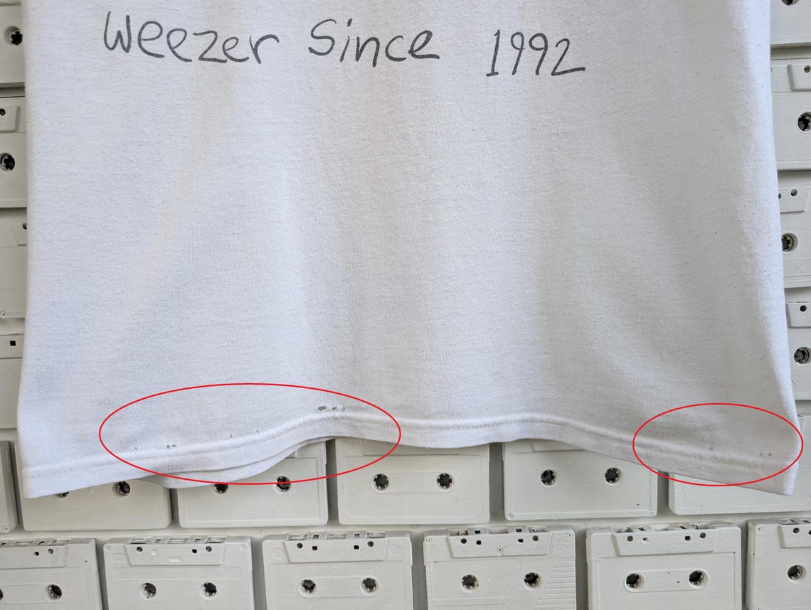 Vintage Mid 00s Weezer T-shirt Alternative Geek Rock Pop Punk Band ...