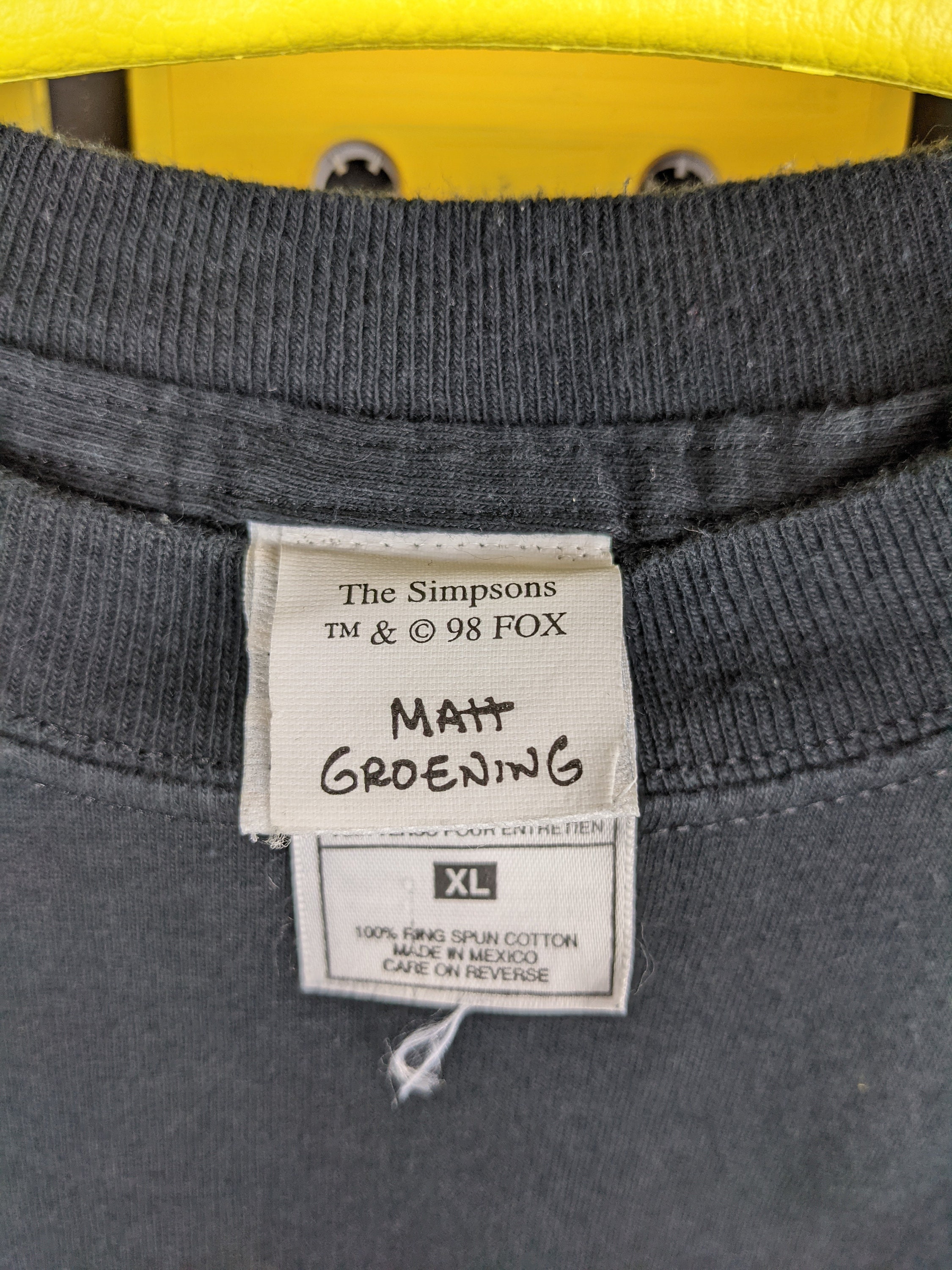 Vintage 1998 the Simpsons T-shirt Homer Simpson Intel Inside Pentium ...