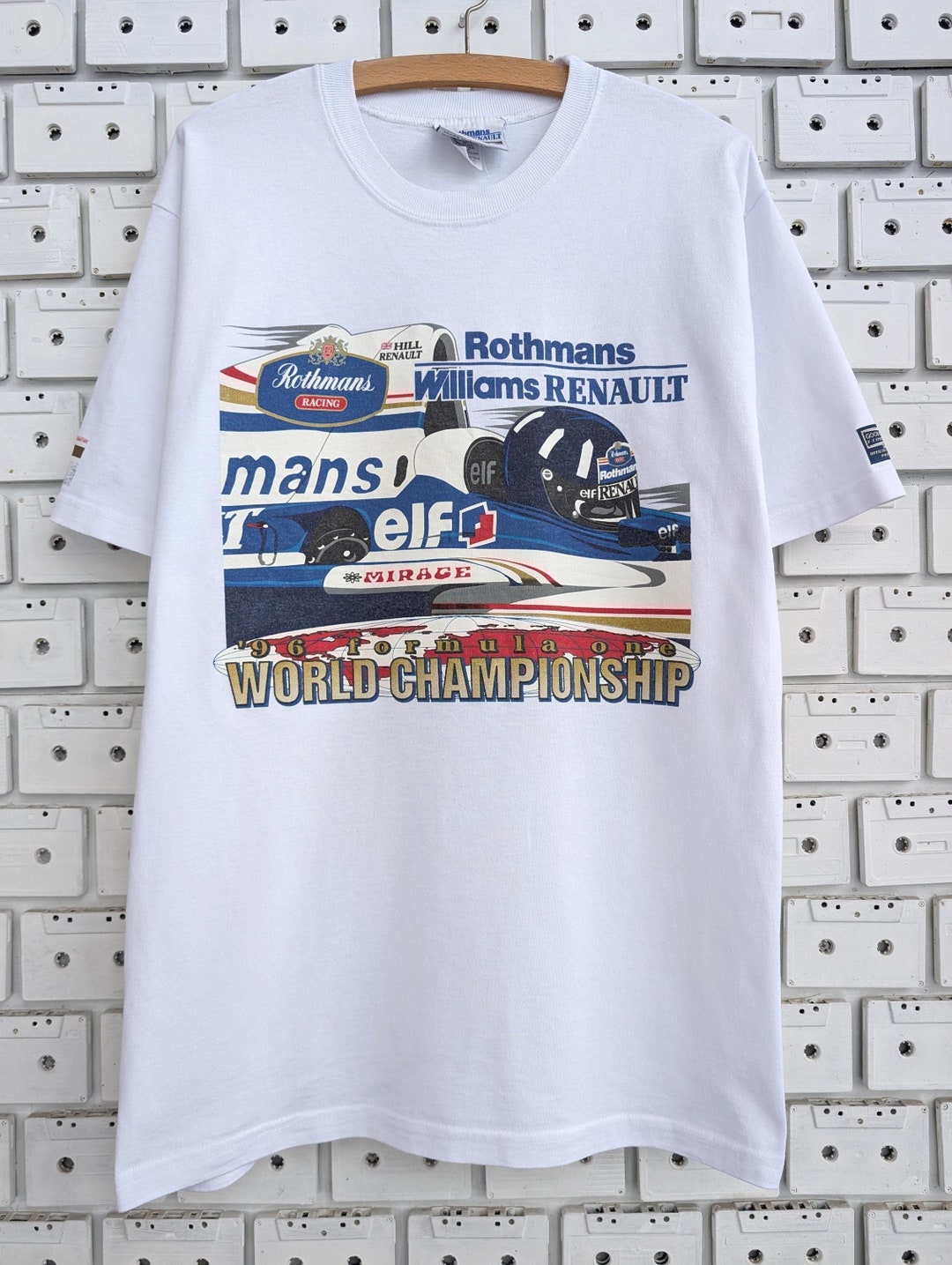 Vintage 1996 F1 Williams Renault T-shirt Formula One World Championship ...