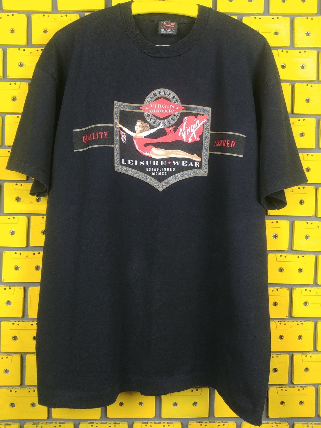 Vintage 90s Virgin Atlantic Airline T-shirt Lady Penelope - Etsy