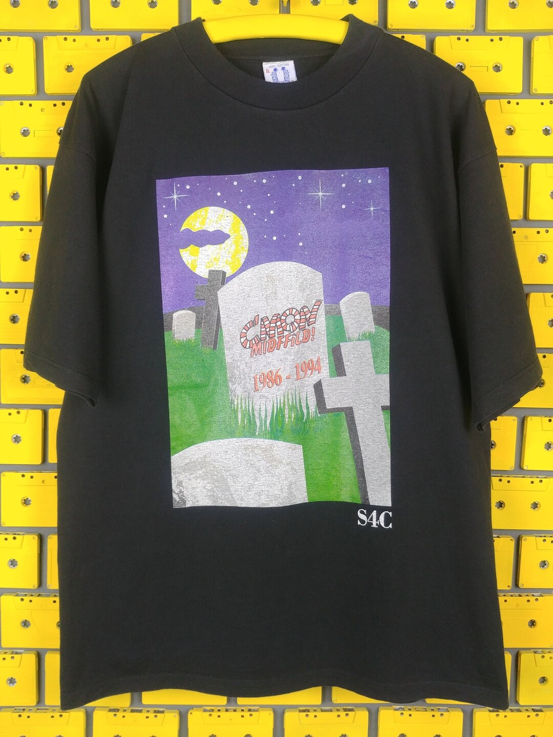 Vintage 1994 C'mon Midffild T-shirt Size L/XL Welsh Television Comedy ...