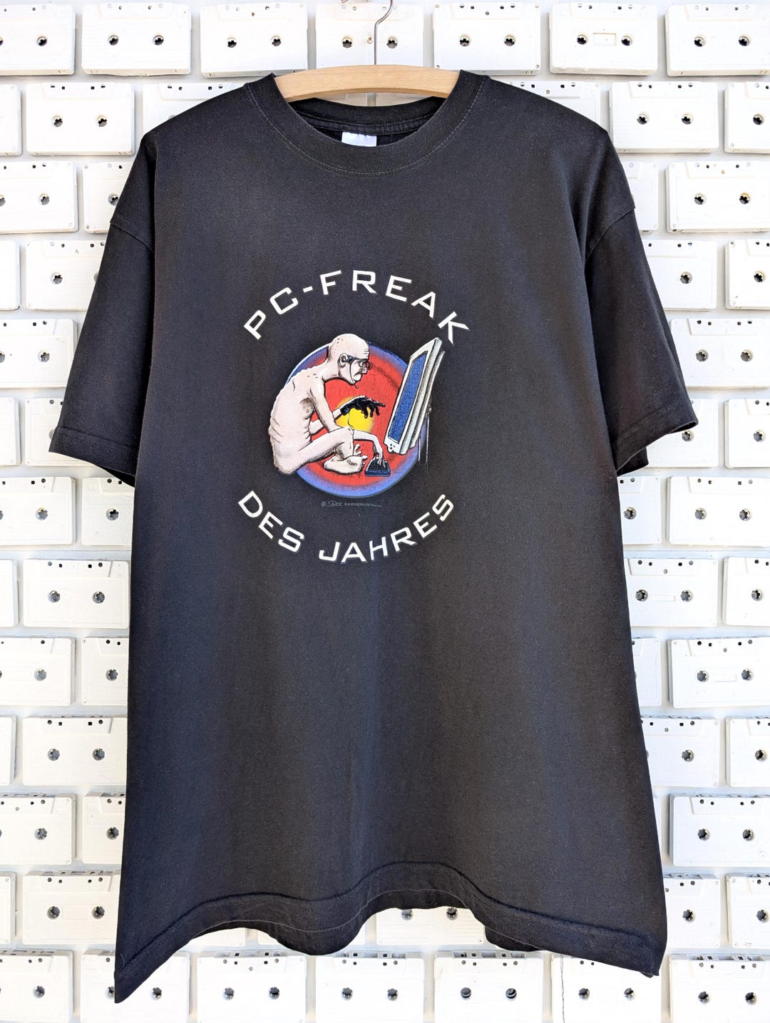 Vintage Early 00s Pc-freak Graphic T-shirt Retro Computer Nerd Tech ...