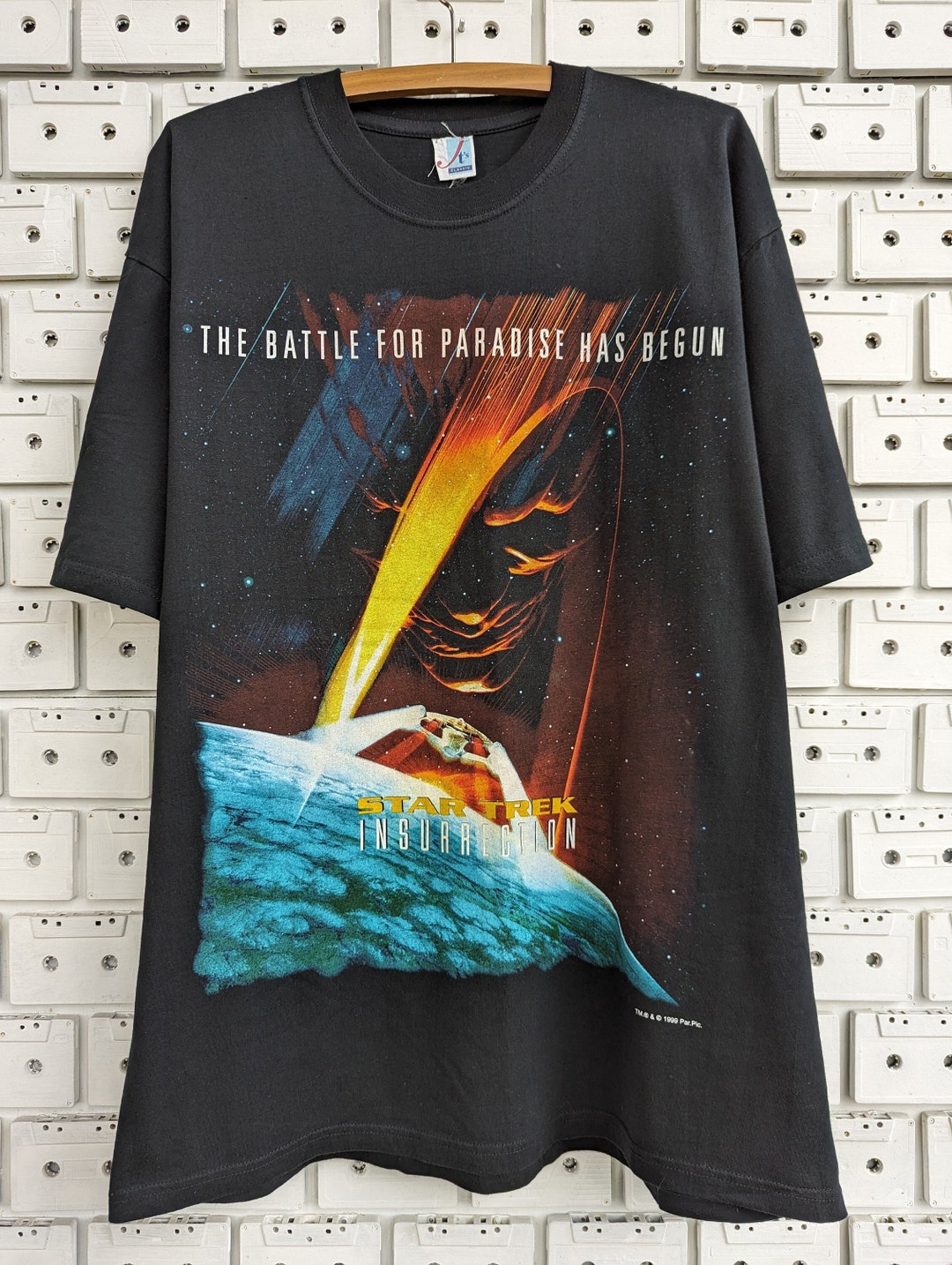 Vintage 1999 Star Trek Insurrection T-shirt Sci Fi Movie Science ...