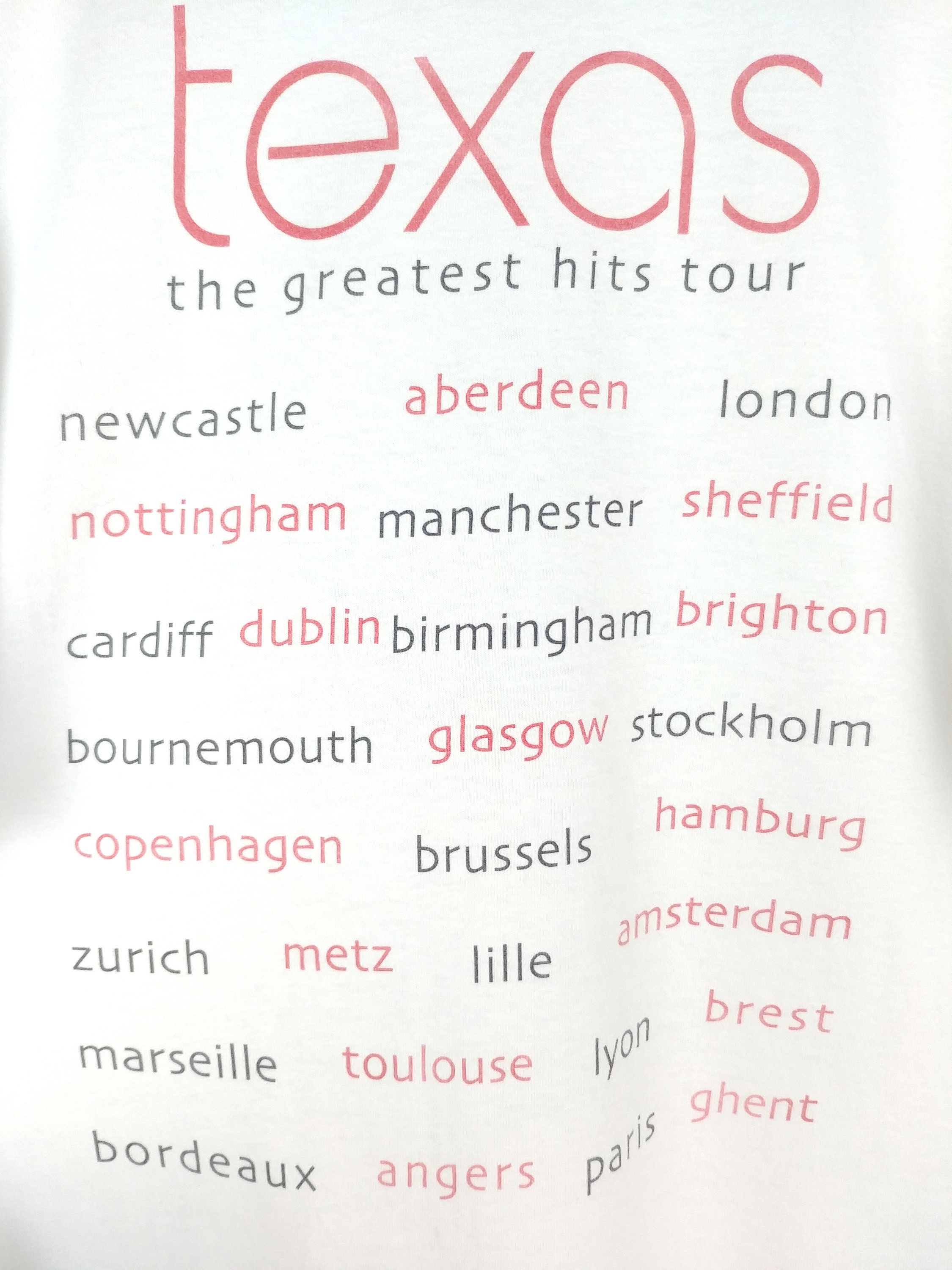Vintage 2000 Texas Band Tour T-shirt Sharleen Spiteri Concert Tee ...