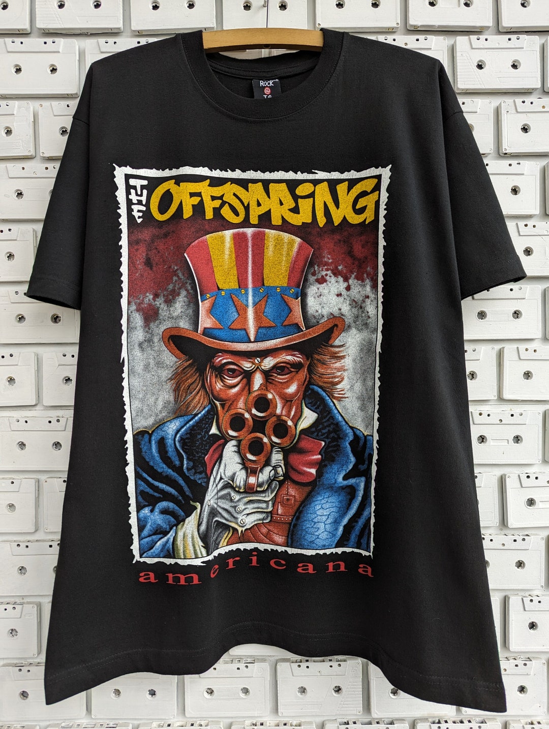 Vintage 00s the Offspring Americana T-shirt Skate Punk Alternative Rock ...